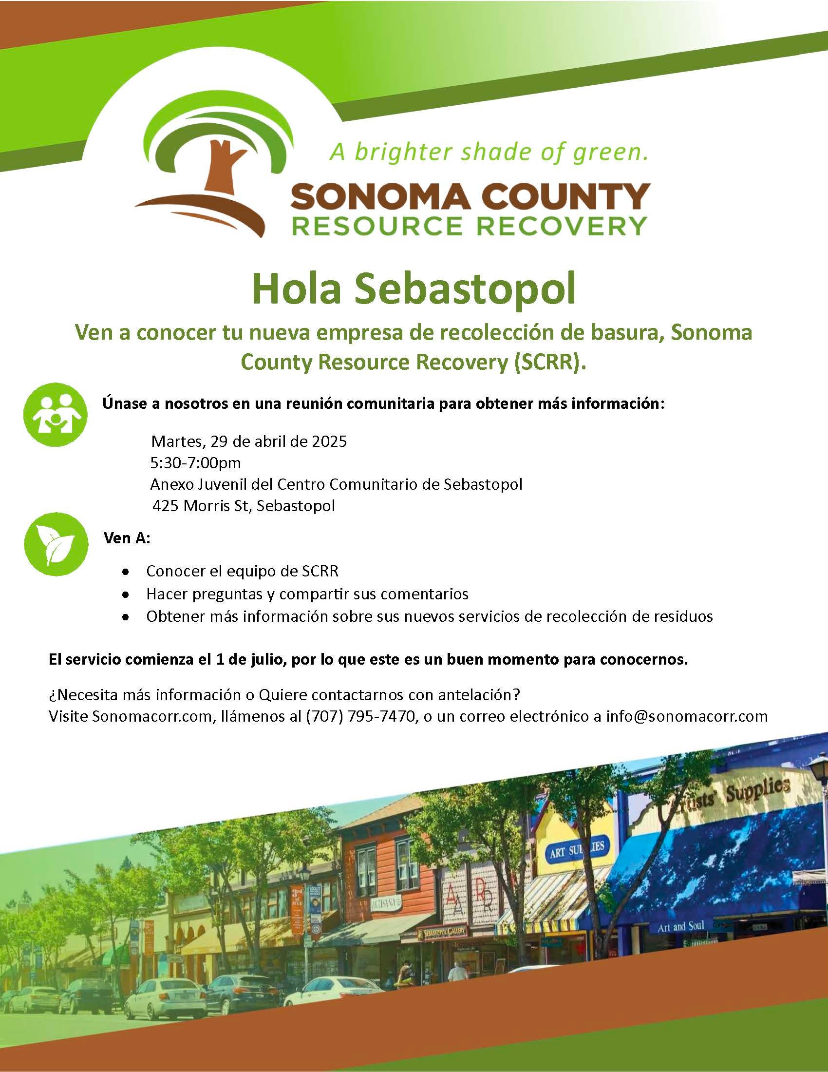 Sonoma County Resource Recovery (SCRR) Community Meeting April 29th ...
